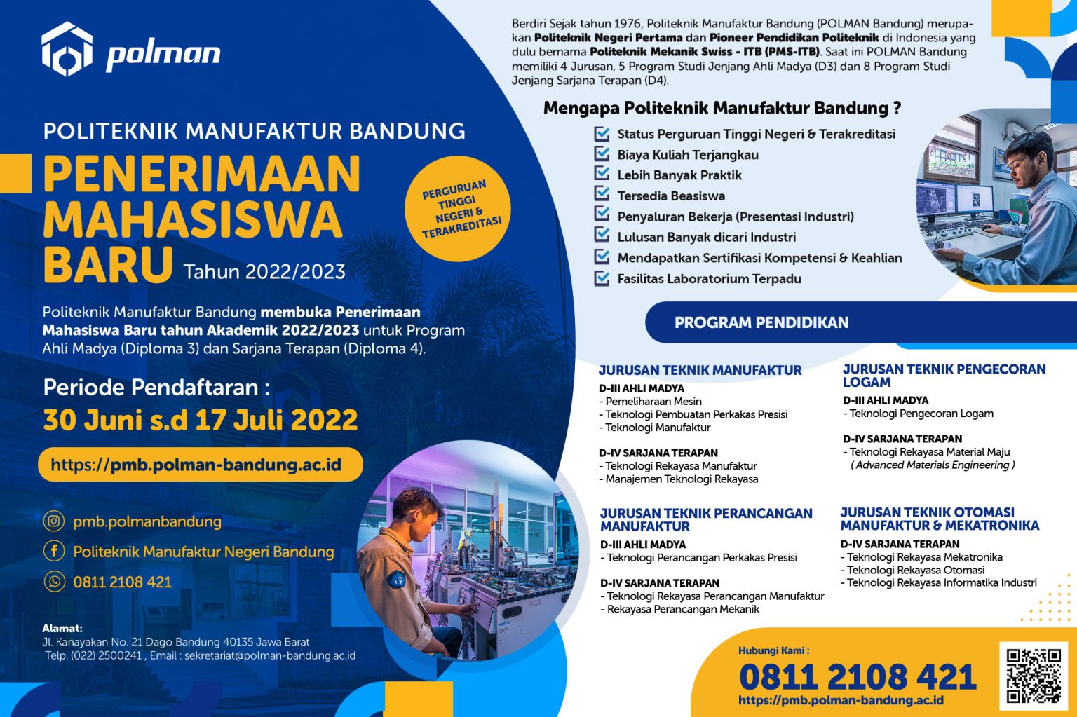 POLMAN Bandung – Politeknik Manufaktur Bandung