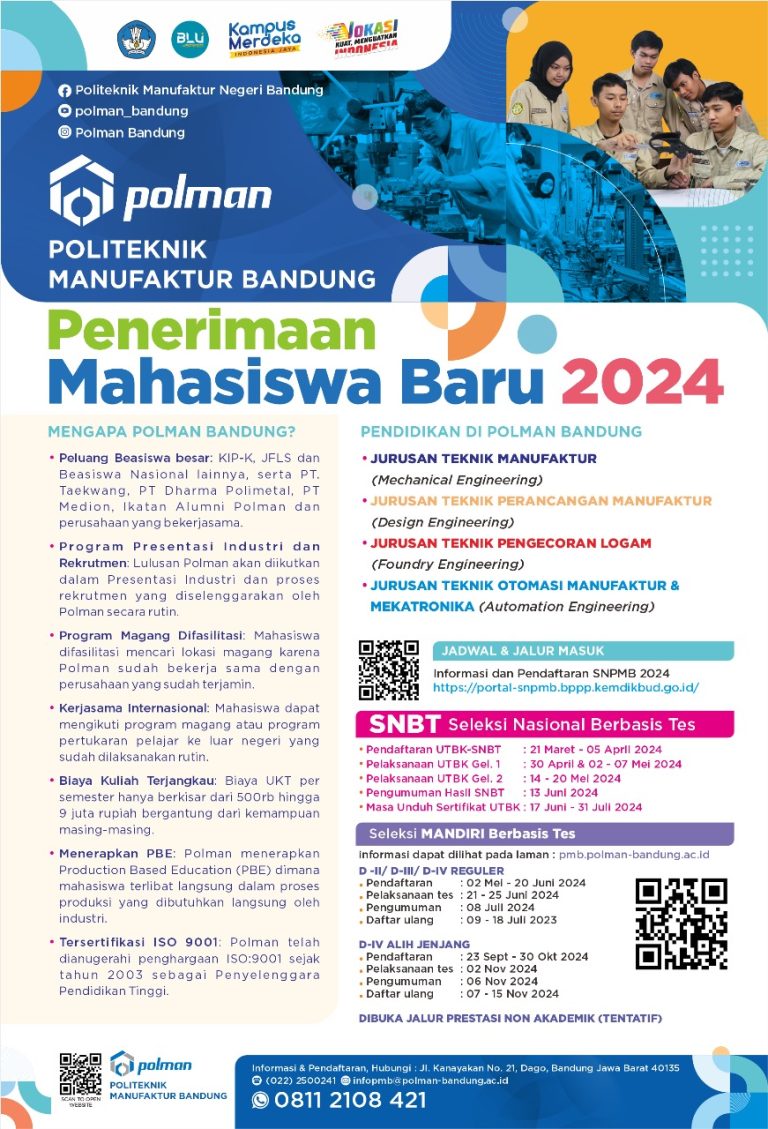 POLMAN Bandung – Politeknik Manufaktur Bandung