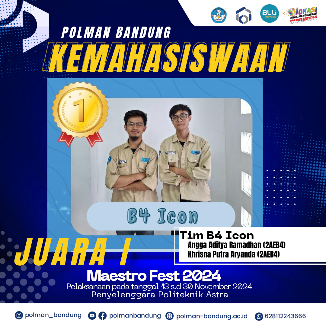 Prestasi Mahasiswa – POLMAN Bandung